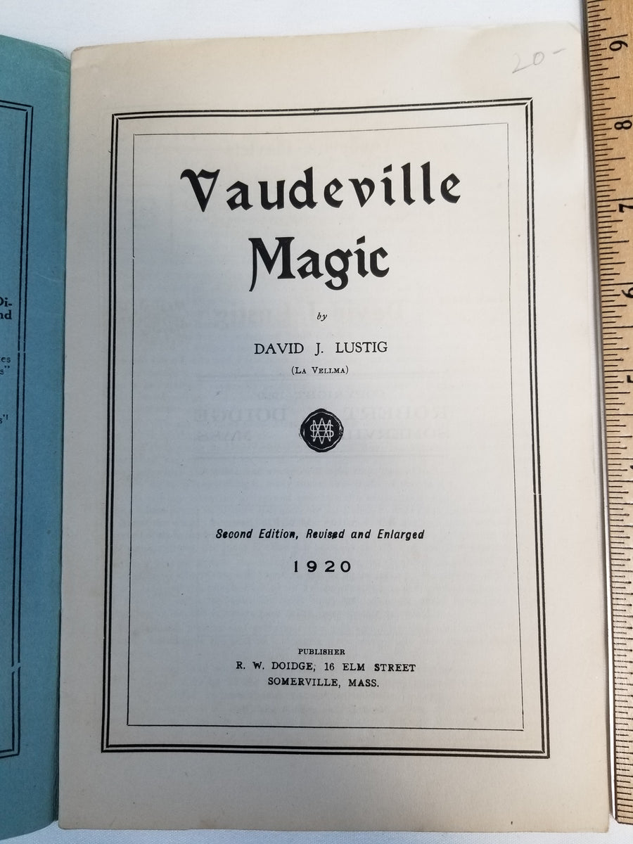 Vaudeville Magic – Eagle Magic Store